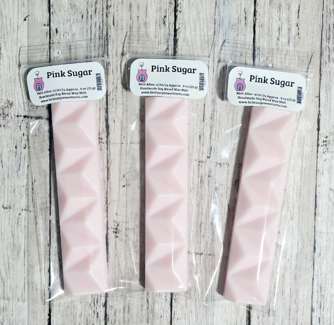 *New* Pink Sugar Snap Bar | Brittany's Sweet Tartz Handmade Wax Melts
